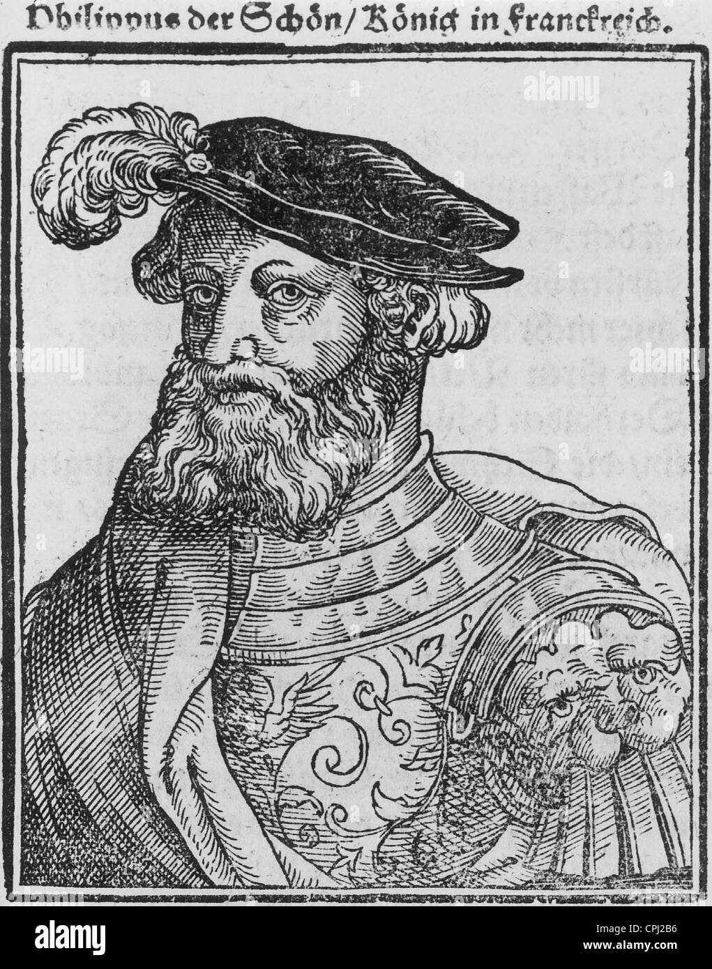 Philipp IV, King of France, called the Fair Stock Photo - Alamy