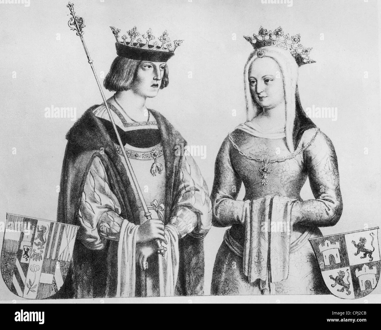 Philip I. the handsome and his wife Johanna Stock Photo - Alamy