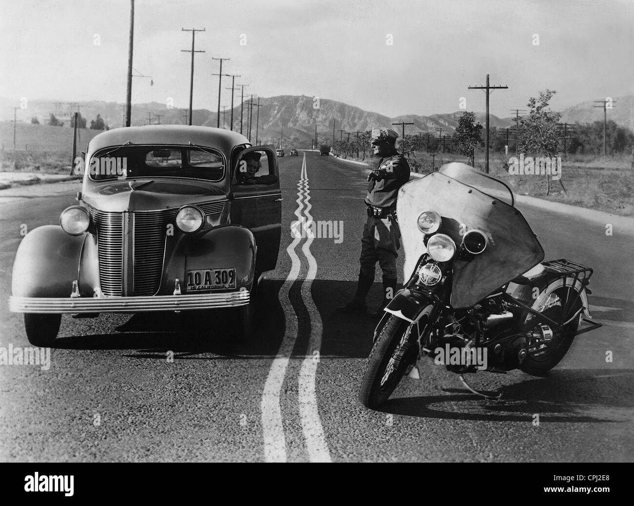 Police road Black and White Stock Photos & Images - Alamy