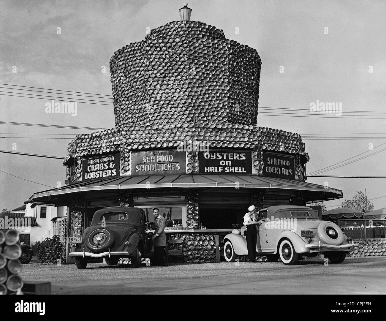 Restaurant decorated Black and White Stock Photos & Images - Alamy