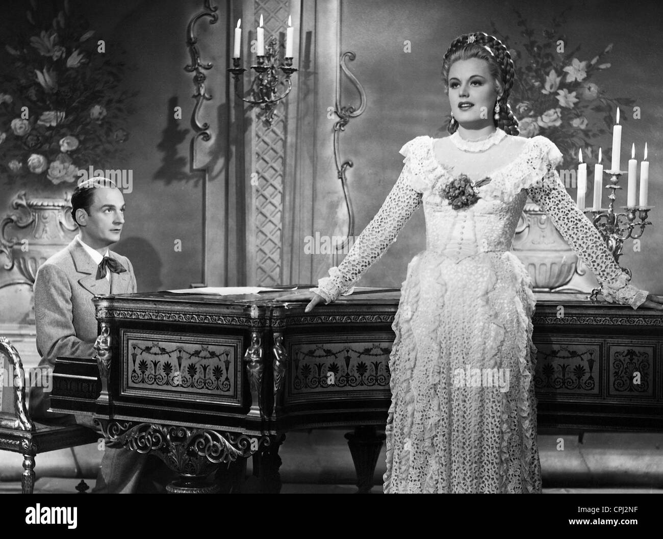 Willi Forst and Maria Holst in 'Operette', 1940 Stock Photo - Alamy