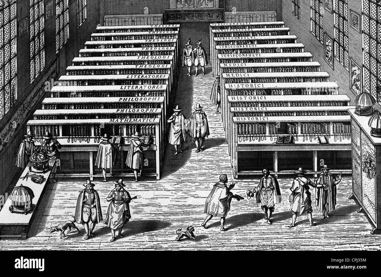 Library of the University of Leiden Stock Photo - Alamy