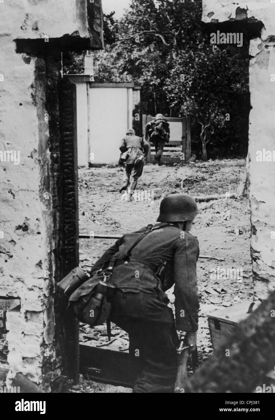 German Soldiers in a Dutch Town, 1944 Stock Photo - Alamy