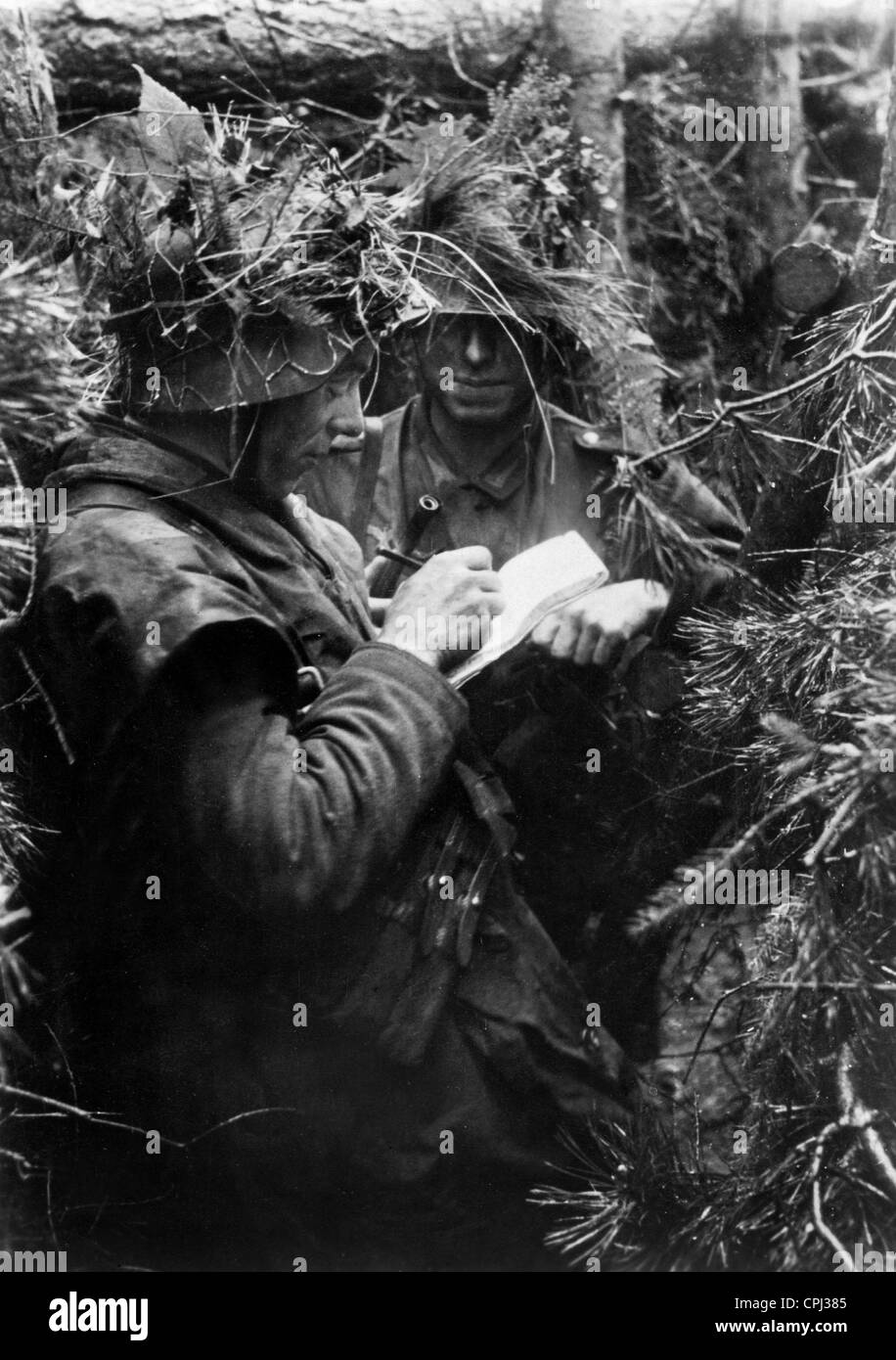 German Soldiers at the Western Front, 1945 Stock Photo - Alamy