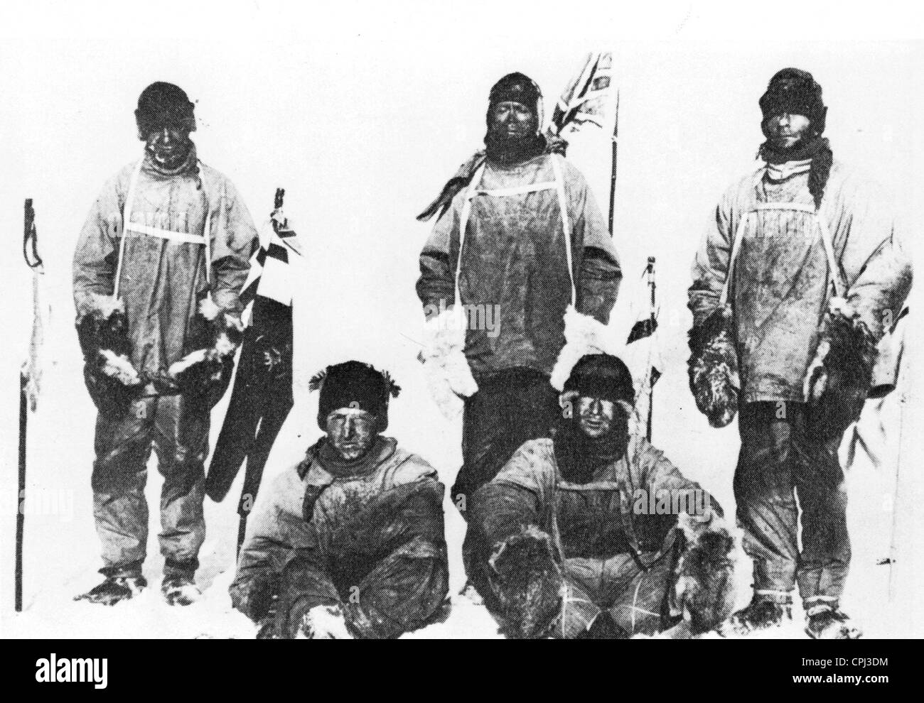 South pole expedition team Black and White Stock Photos & Images - Alamy