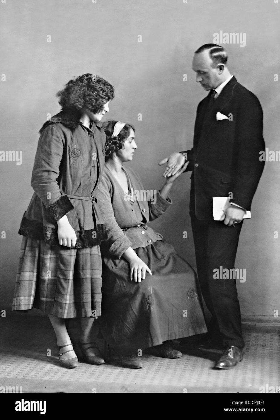 Palm reading, 1935 Stock Photo - Alamy
