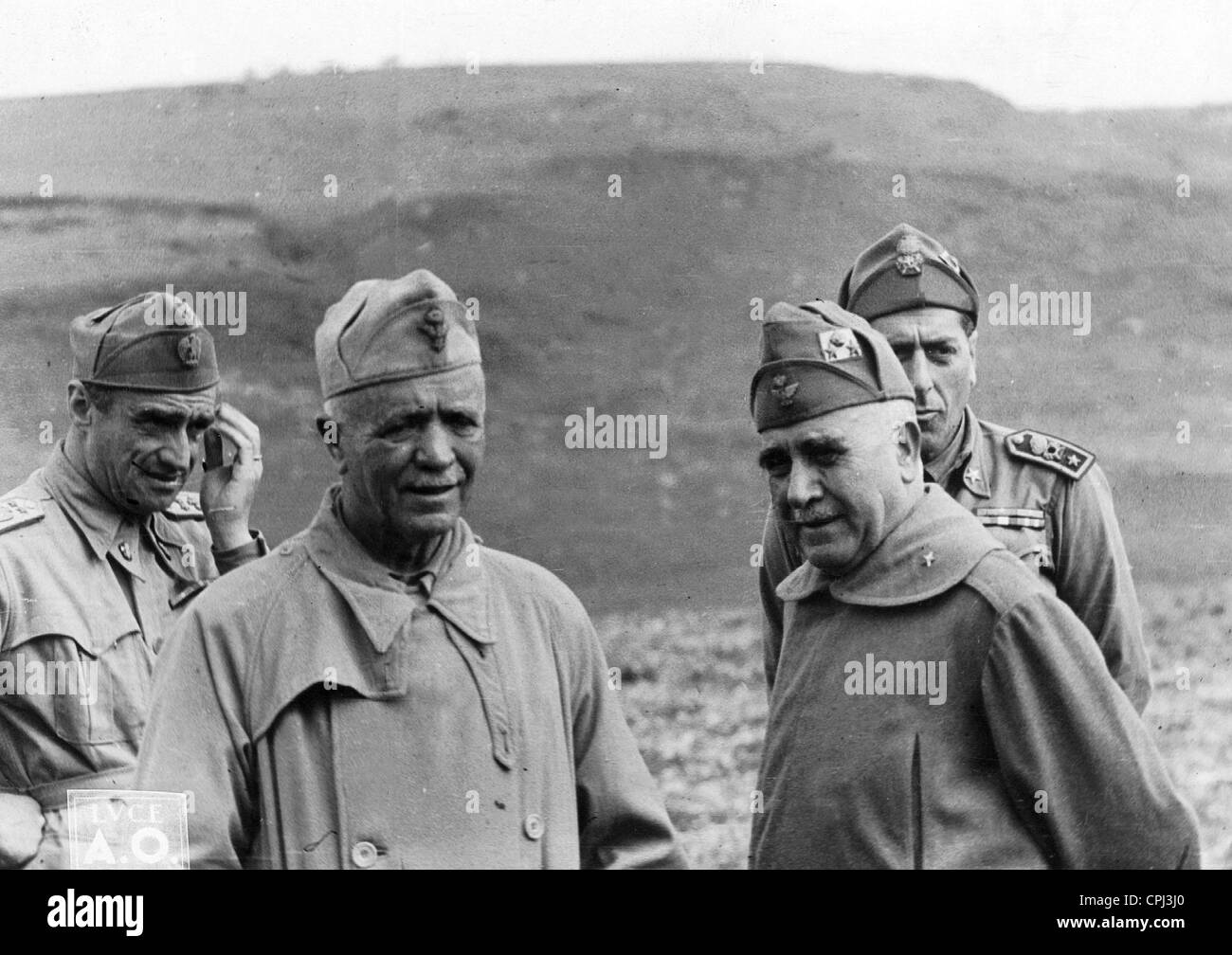 Marshall Pietro Badoglio in Ethiopia, 1936 Stock Photo - Alamy