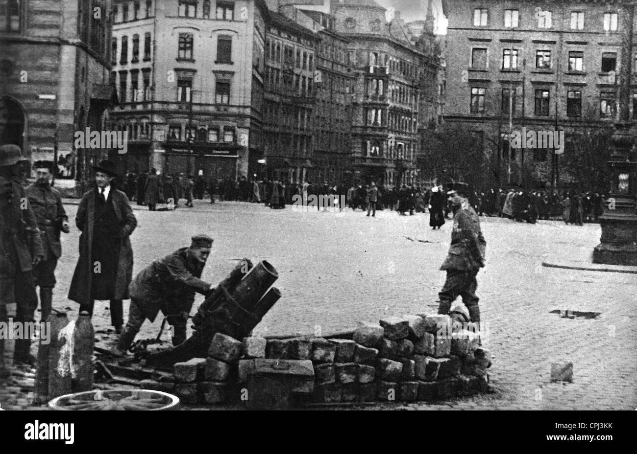 Spartacus uprising in Berlin, 1919 Stock Photo - Alamy