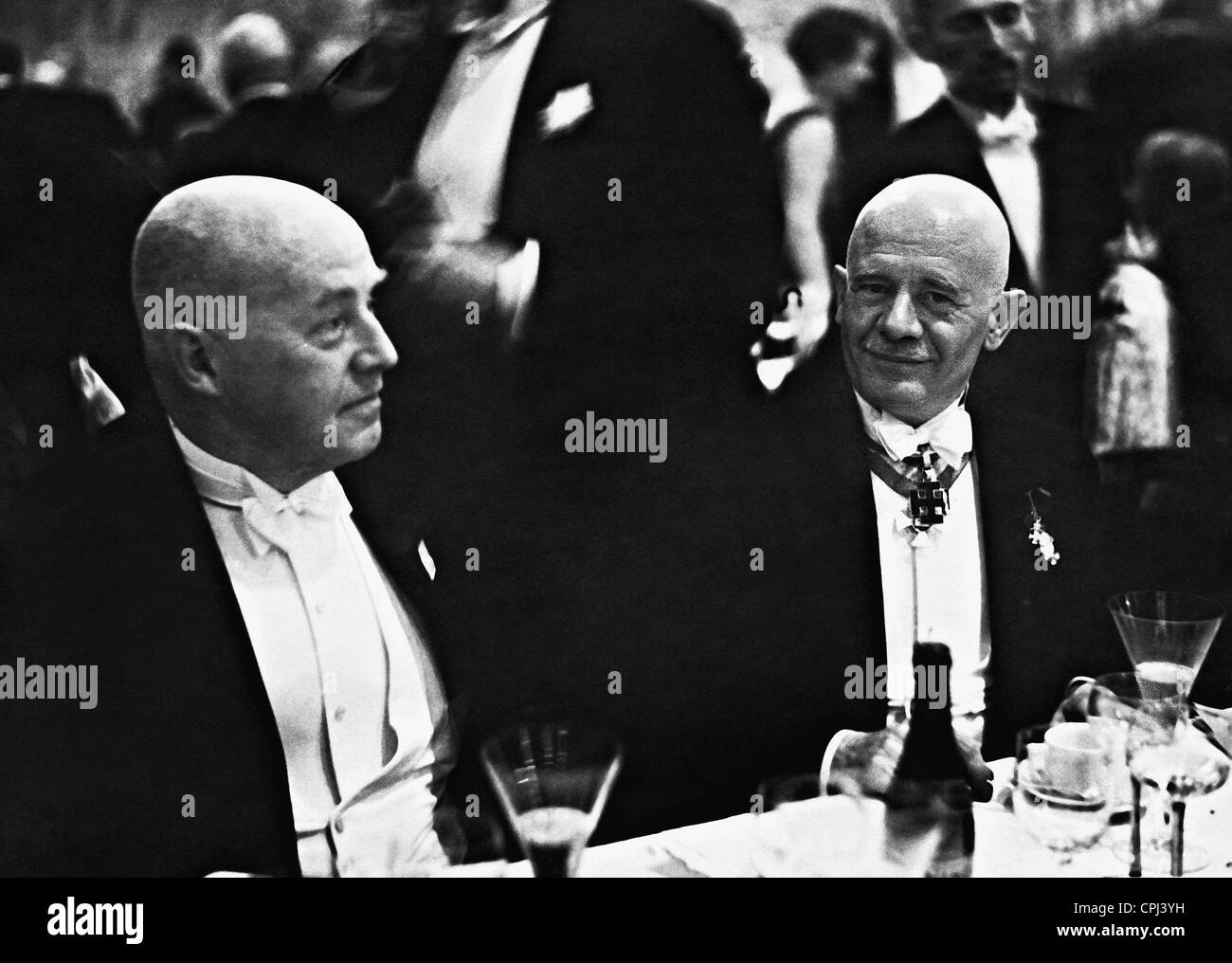 Ernst von Borsig and R. Reich, 1930 Stock Photo - Alamy