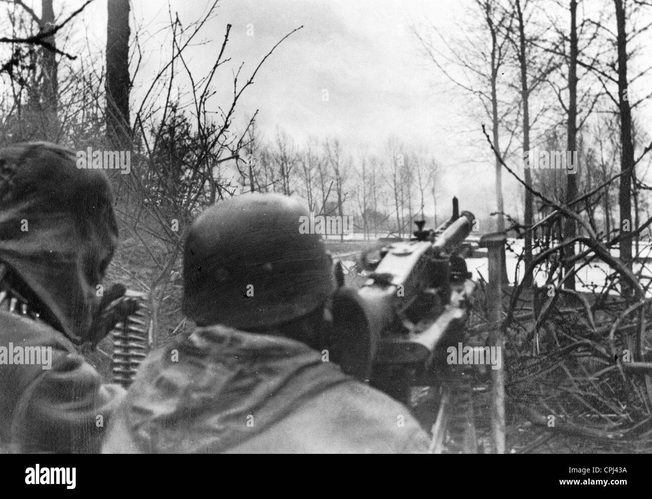 German paratroopers on the Western front, 1945 Stock Photo - Alamy