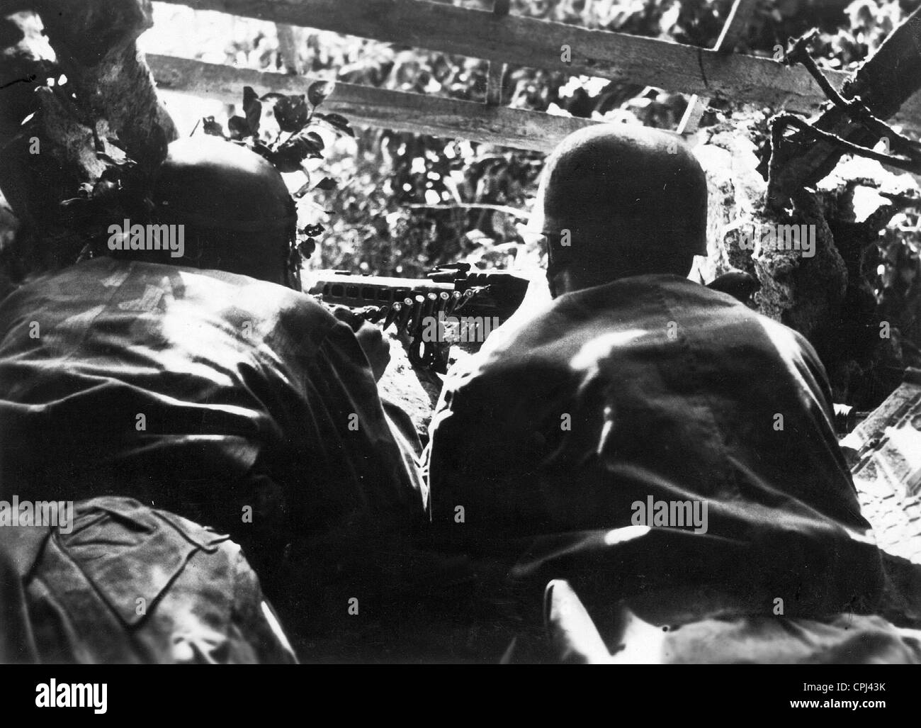 German paratroopers on the Western front, 1944 Stock Photo - Alamy