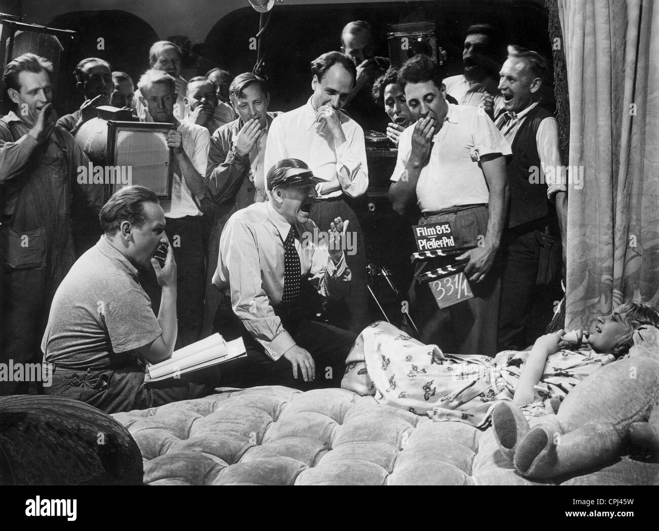 Ralph Arthur Roberts during the filming of 'Playing with Fire', 1934 ...
