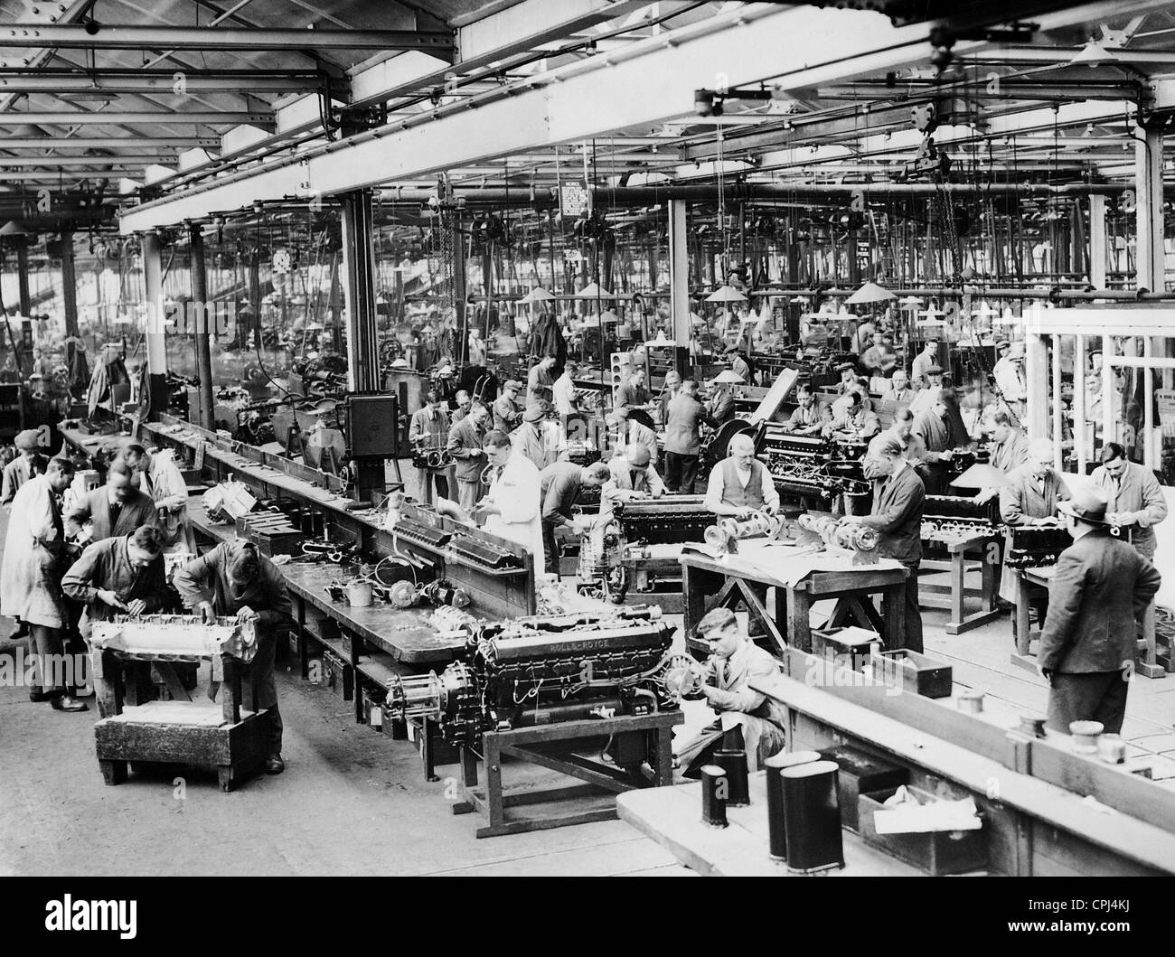 Rolls royce aircraft engine derby Black and White Stock Photos & Images ...