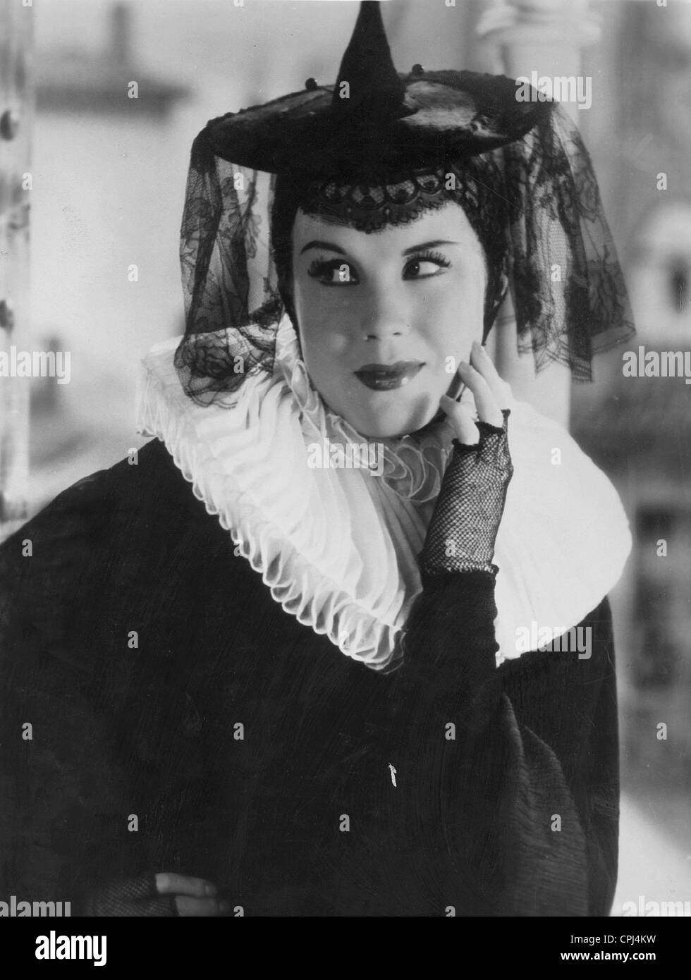 Merle Oberon In The Private Life Of Don Juan High Resolution Stock ...