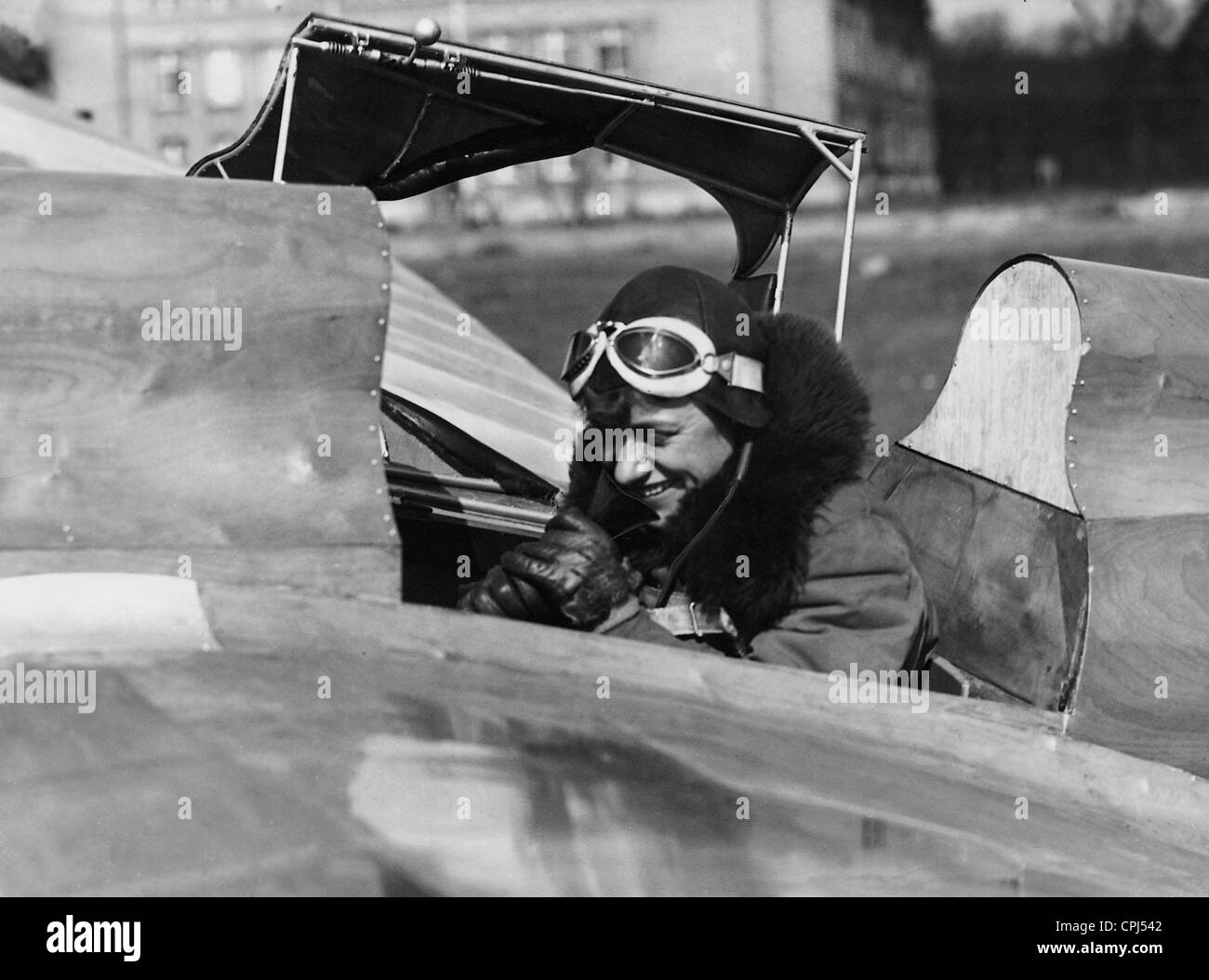 Hanna Reitsch in the glider 'Kranich', 1936 Stock Photo - Alamy