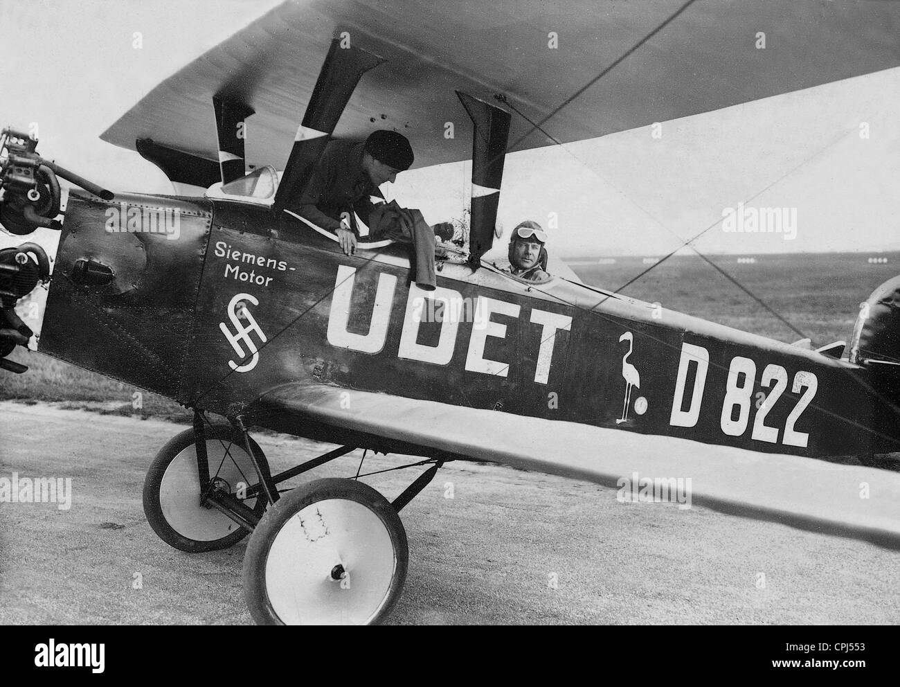 Ernst Udet in his Udet 'Flamingo', 1927 Stock Photo - Alamy