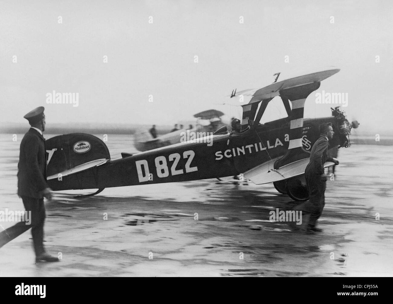 Ernst udet taking off his udet flamingo hi-res stock photography and ...