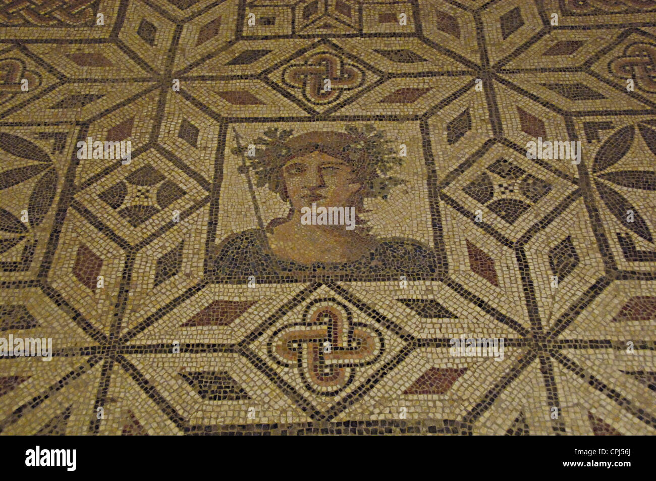 Roman Art. Spain. Mosaic of Bacchus. 2nd century A.C. It comes from ...