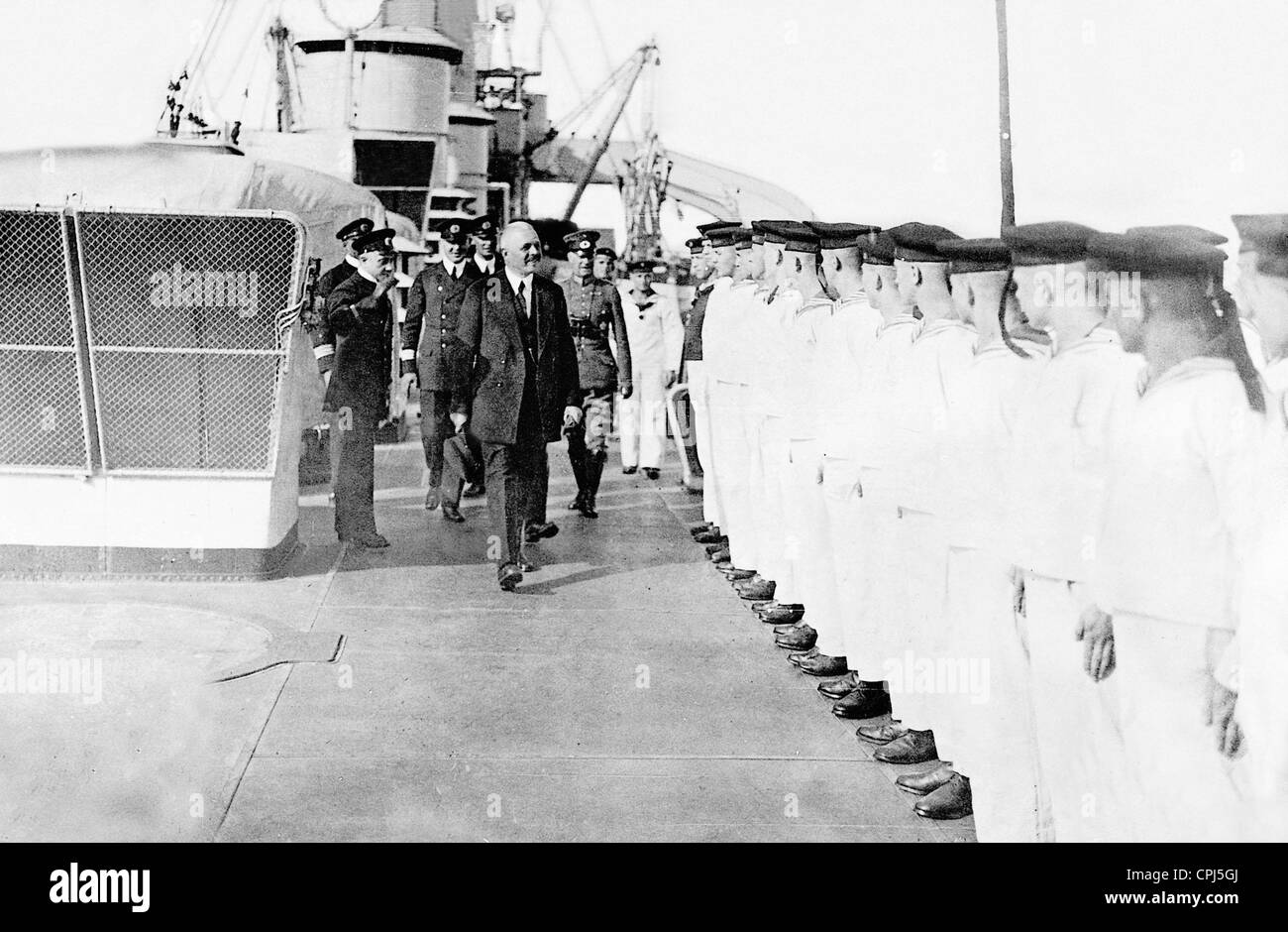 Otto Gessler during fleet exercises Stock Photo - Alamy