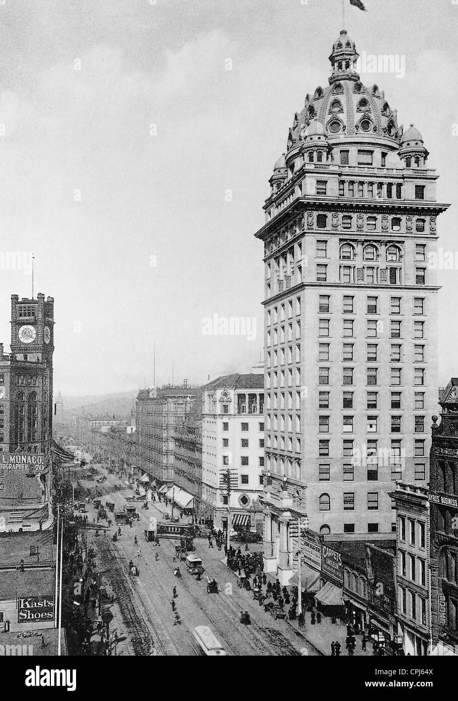 Call Building in San Francisco, 1906 Stock Photo - Alamy