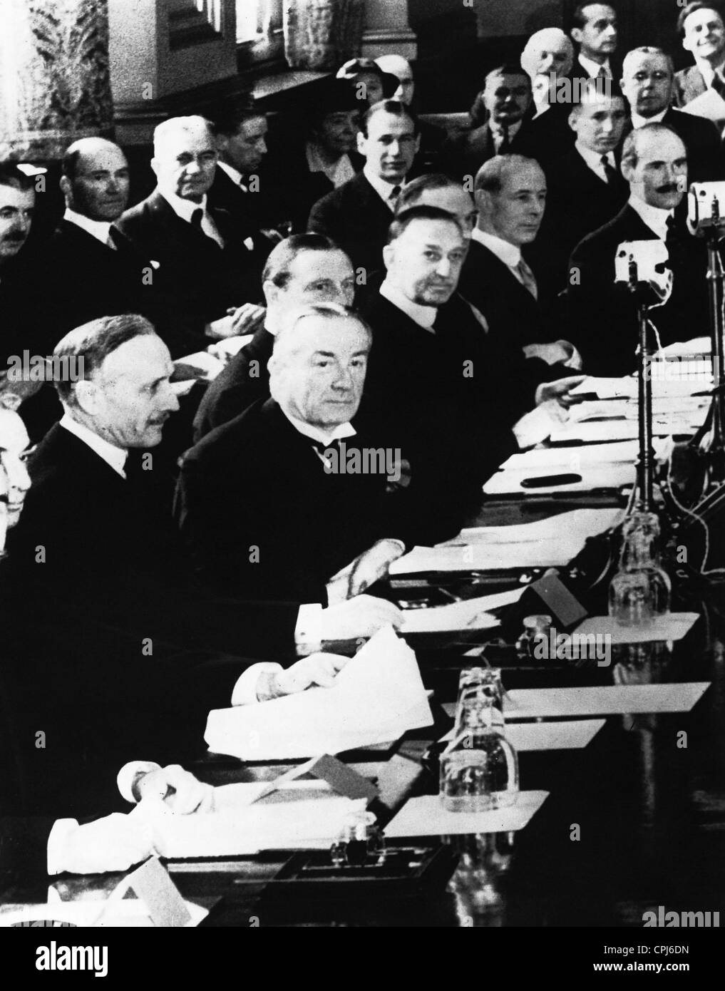 Charles Corbin and Stanley Baldwin at the London Naval Conference, 1935 ...
