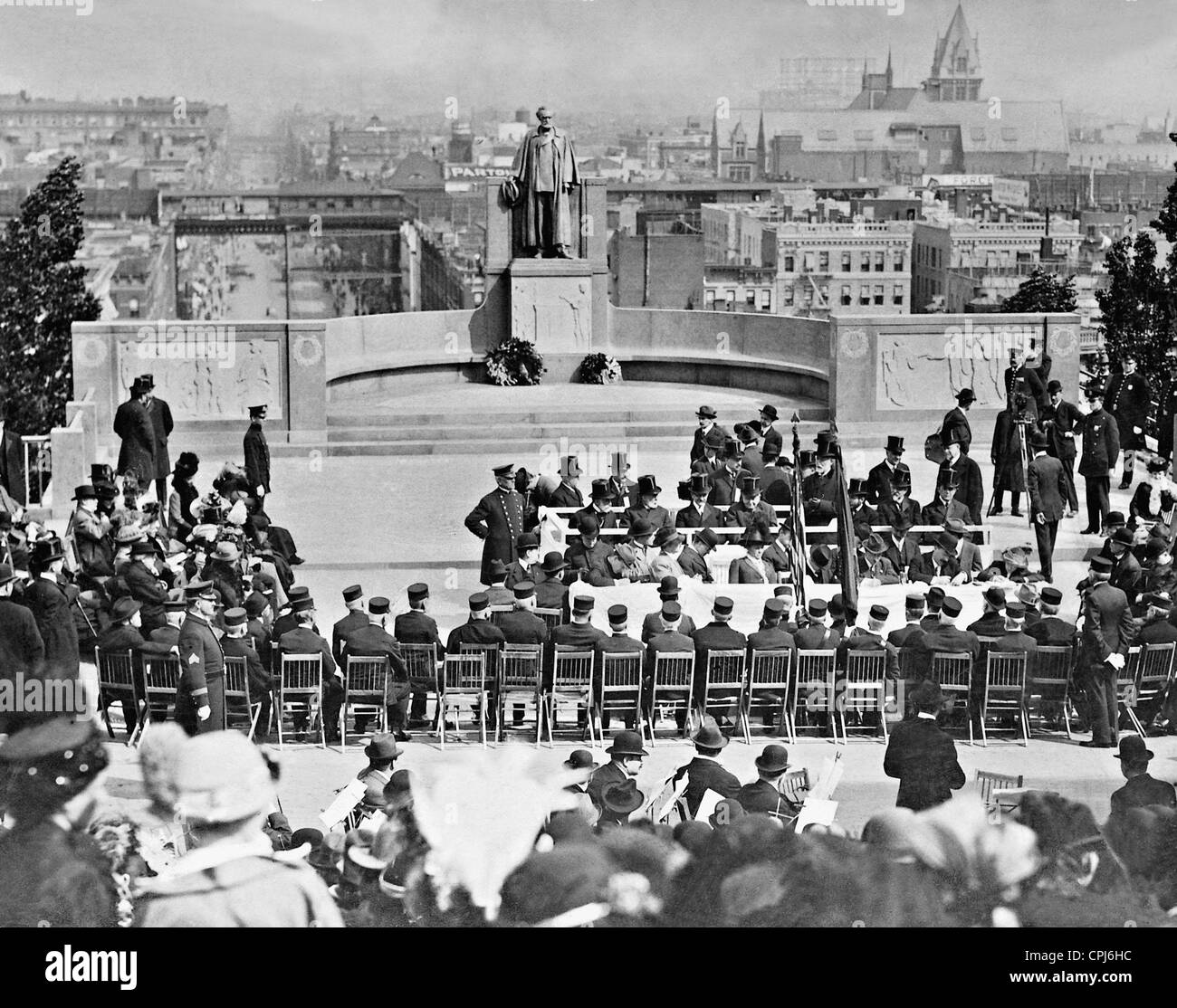 Inauguration of the 'Carl Schurz Monument' in New York, 1913 Stock ...