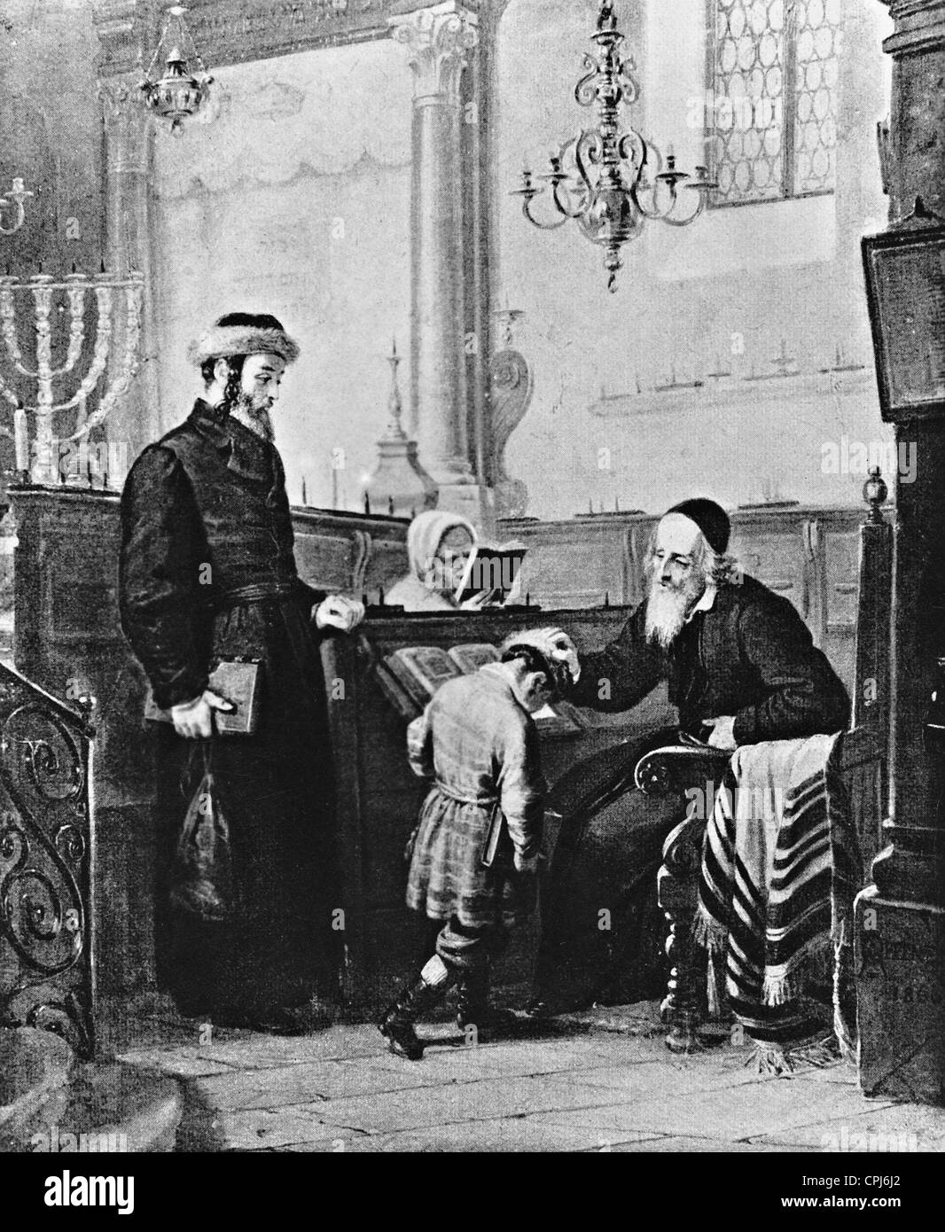 The blessing of the rabbi Black and White Stock Photos & Images - Alamy