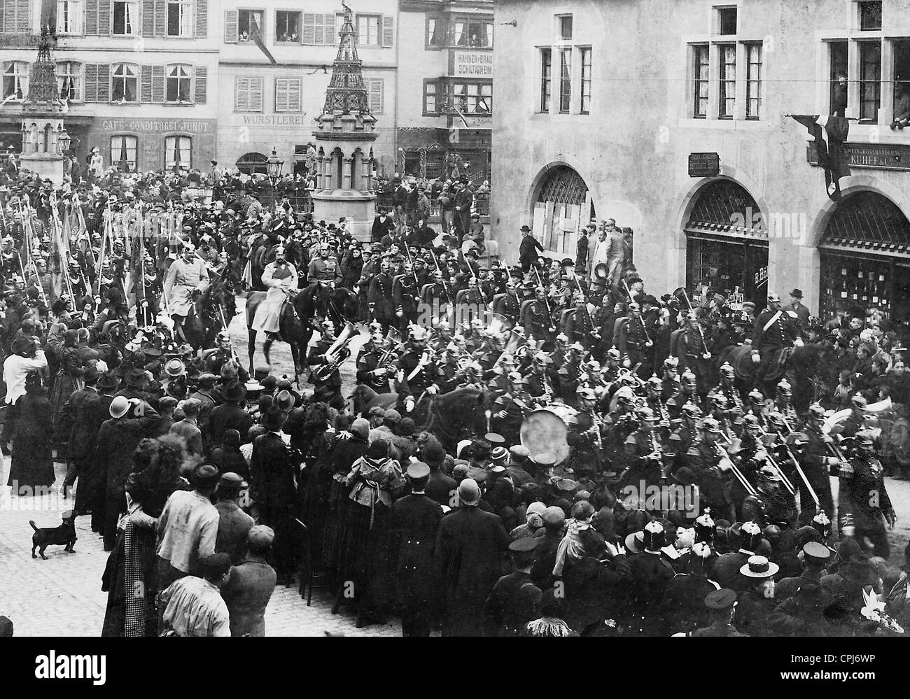 Wilhelm II in Strassburg, 1899 Stock Photo - Alamy