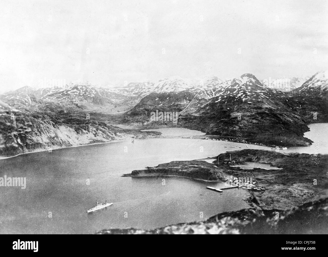 The Second World War: Japanese bomb attack on Dutch Harbor Stock Photo ...