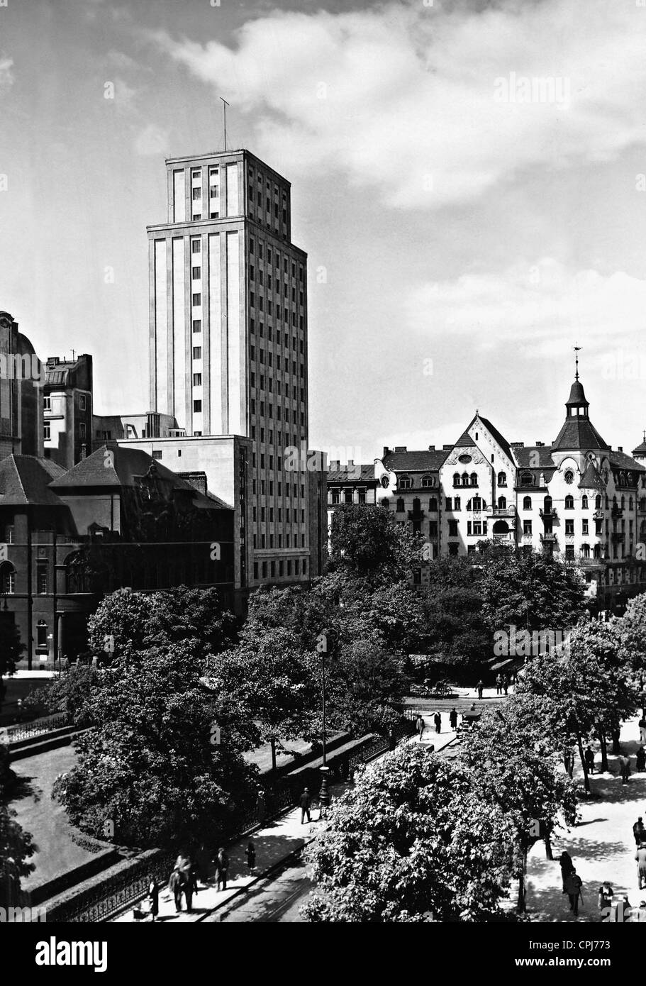 The Napoleon Square in Warsaw Stock Photo - Alamy