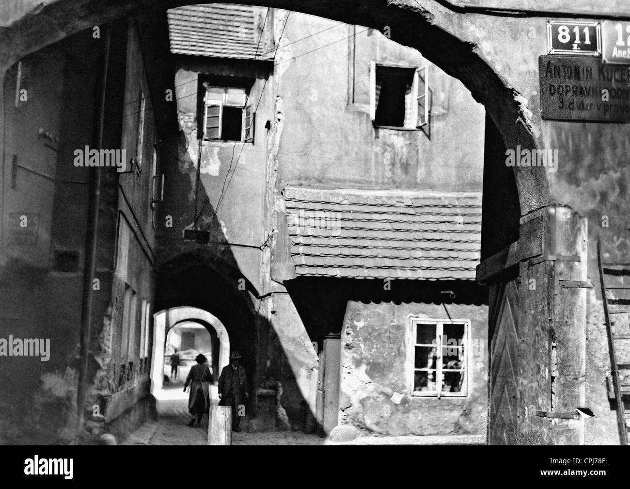 Ghetto in Prague, 1933 Stock Photo - Alamy