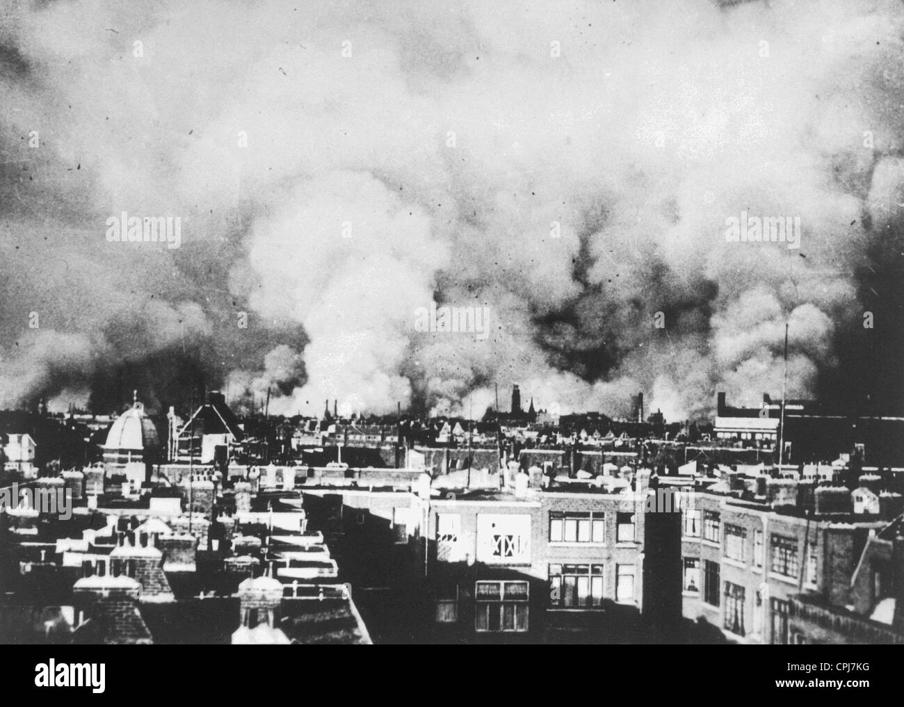 The bombardment of Rotterdam, 1940 Stock Photo - Alamy