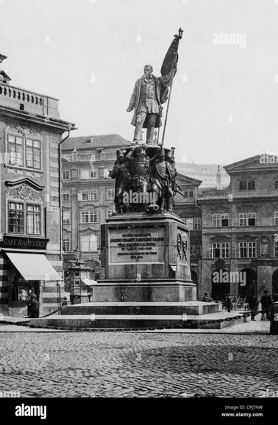 The Radetzky monument in Prague Stock Photo - Alamy