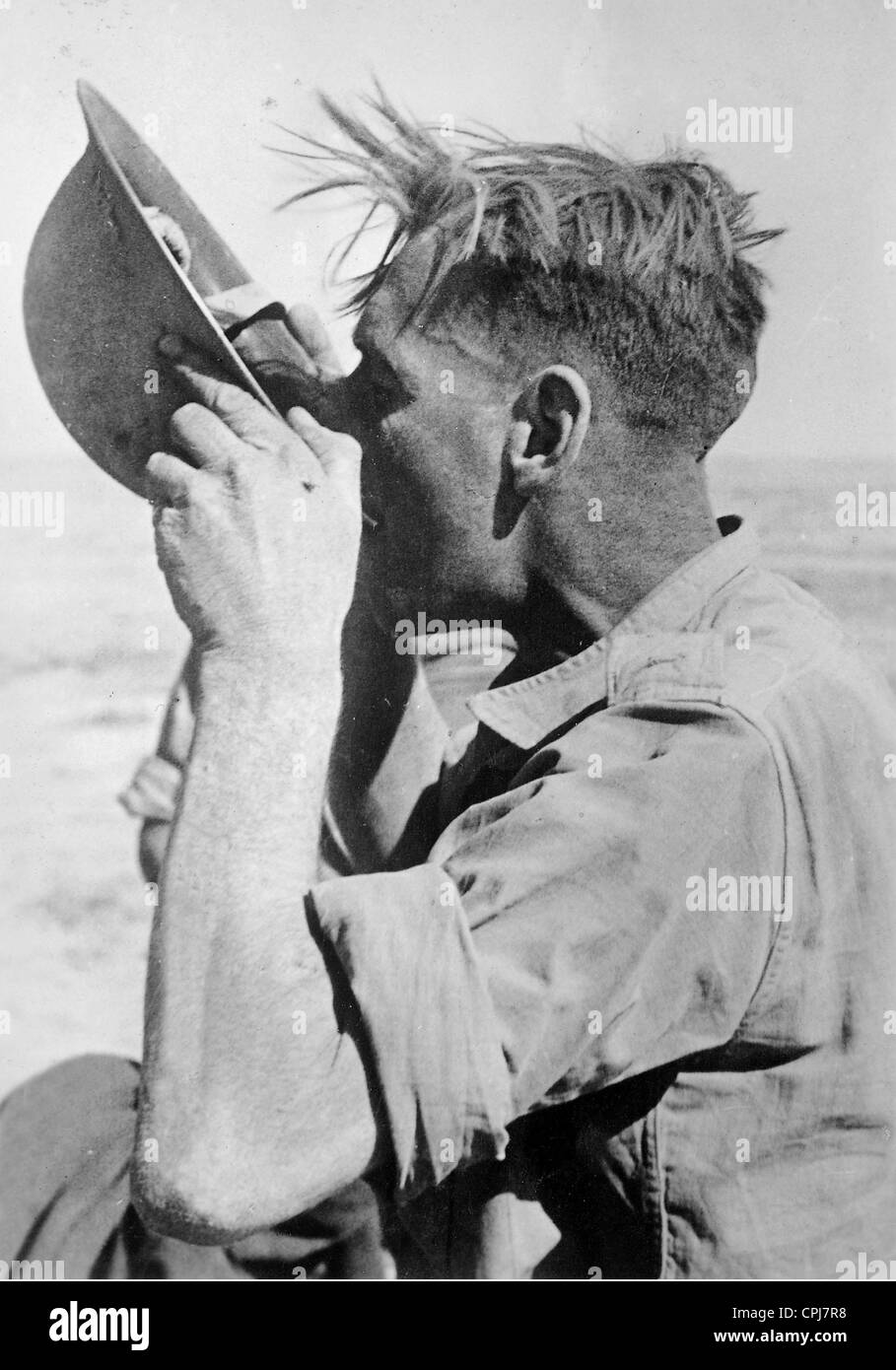 Captured soldier in North Africa, 1942 Stock Photo - Alamy