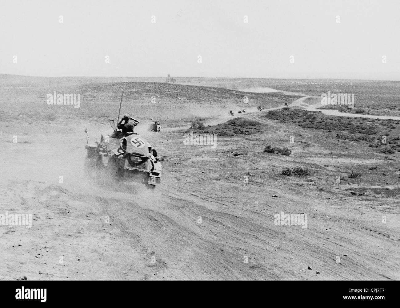 German scout car in Africa, 1942 Stock Photo - Alamy