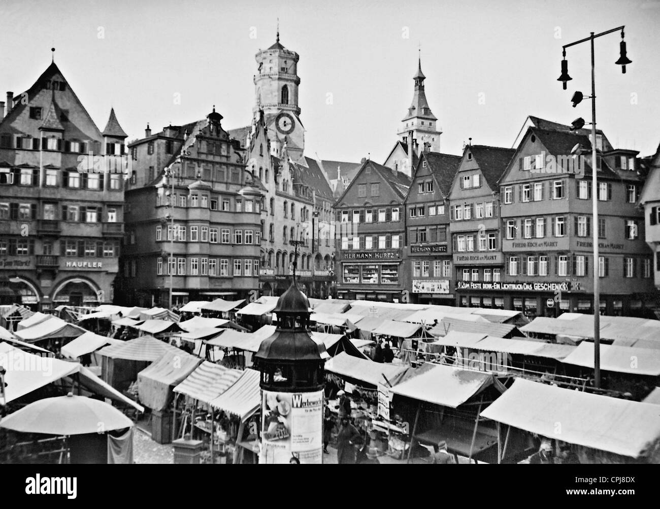 Stuttgart's Market Square Stock Photo - Alamy