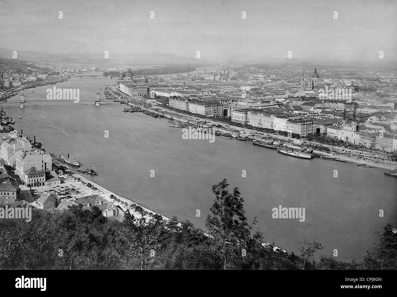 Cityscape seen Black and White Stock Photos & Images - Alamy