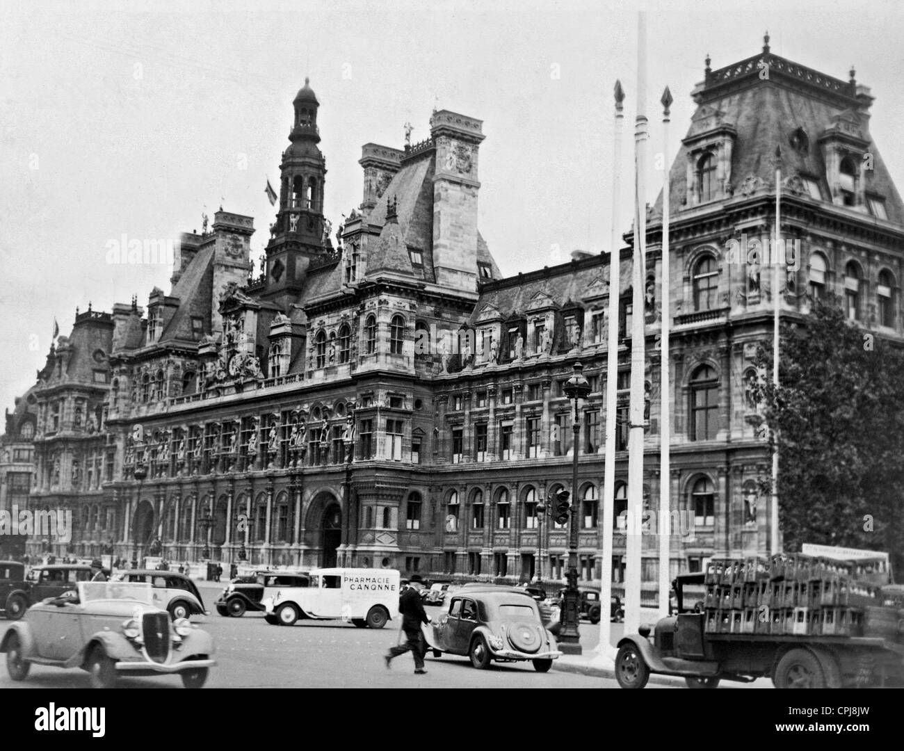 The City Hall of Paris, 1938 Stock Photo - Alamy