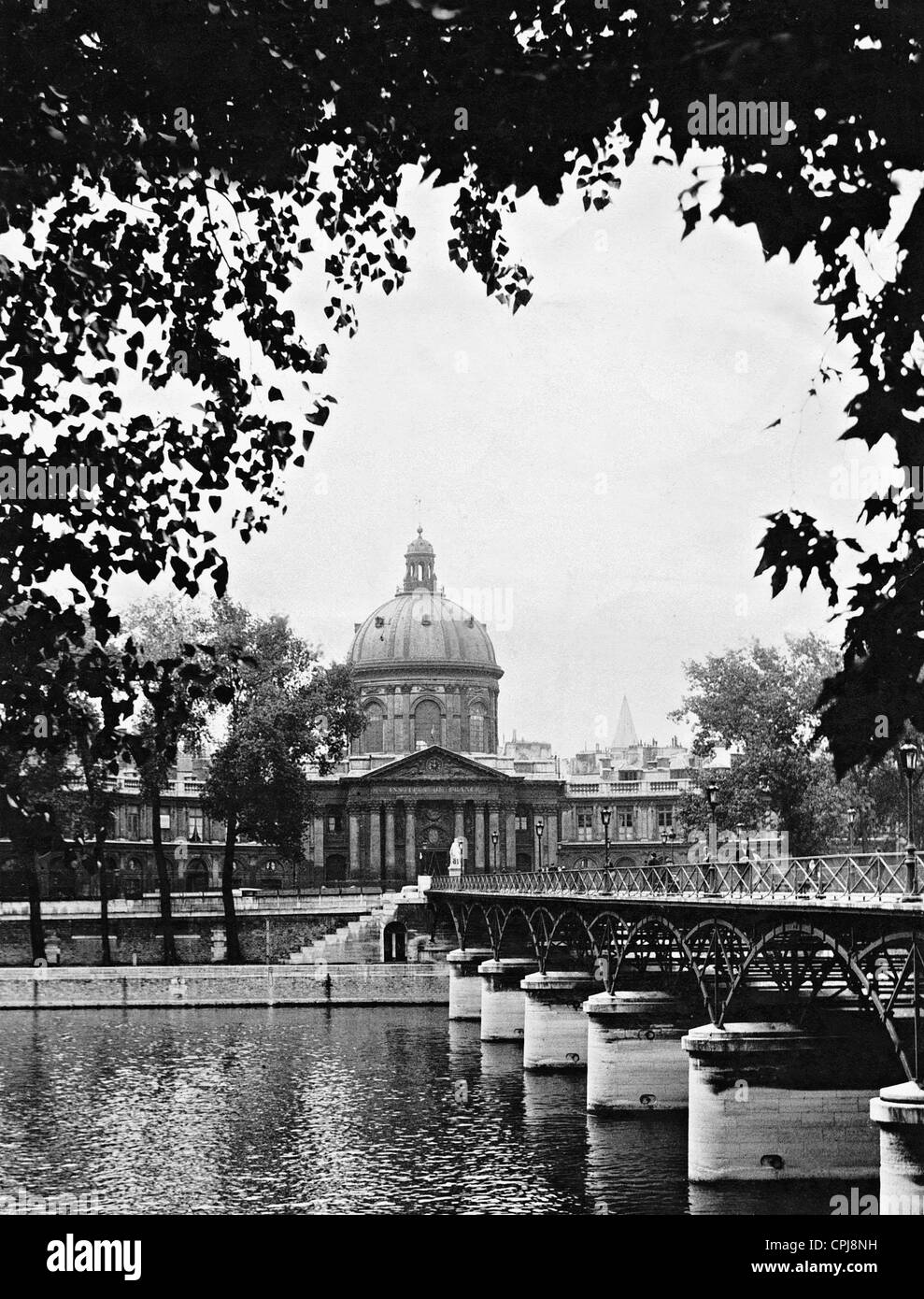 Palais de l'Institut de France in Paris, 1935 Stock Photo - Alamy