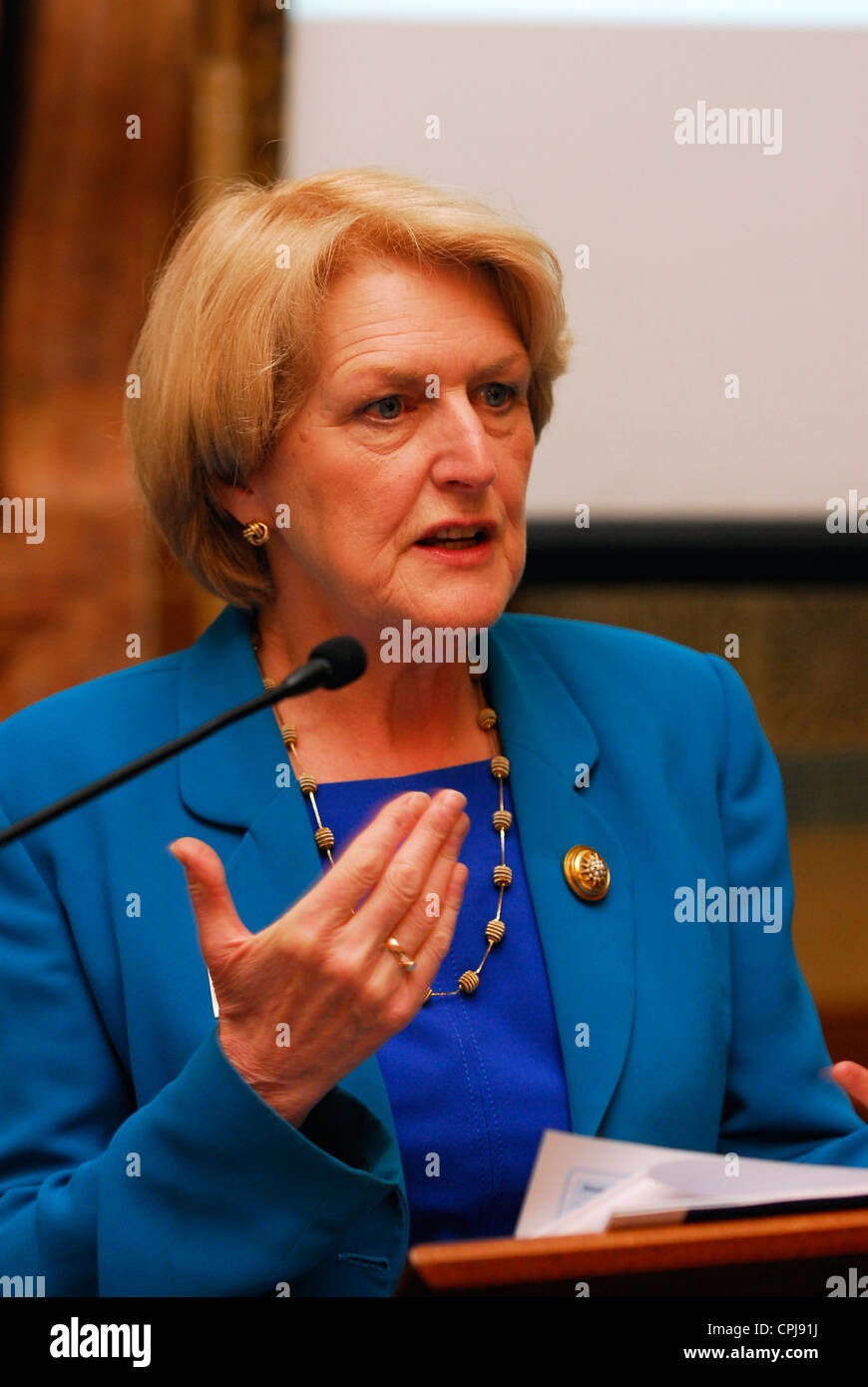 Baroness Barbara Young, Chief Executive of Diabetes UK, addressing ...