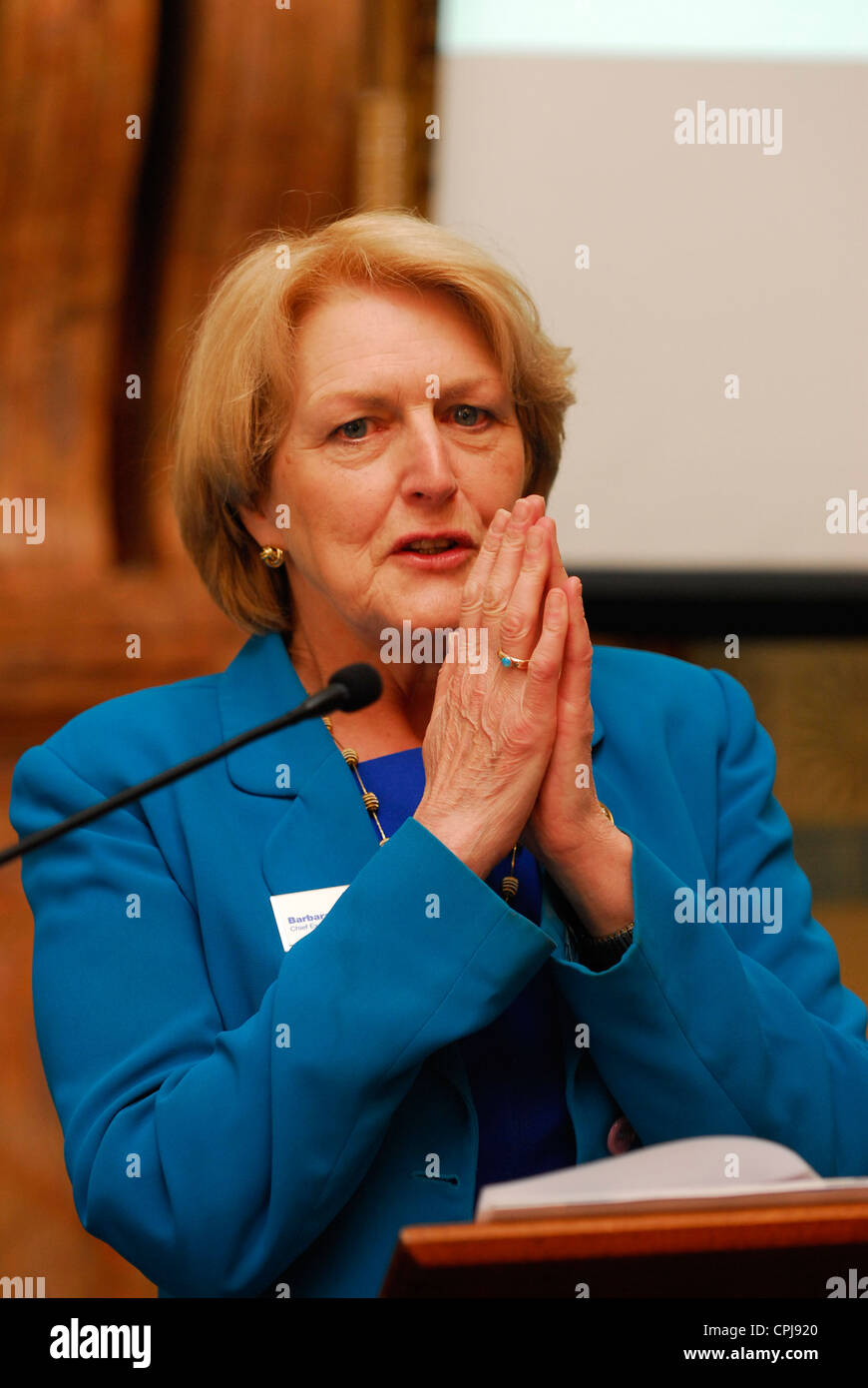 Baroness Barbara Young, Chief Executive of Diabetes UK, addressing ...