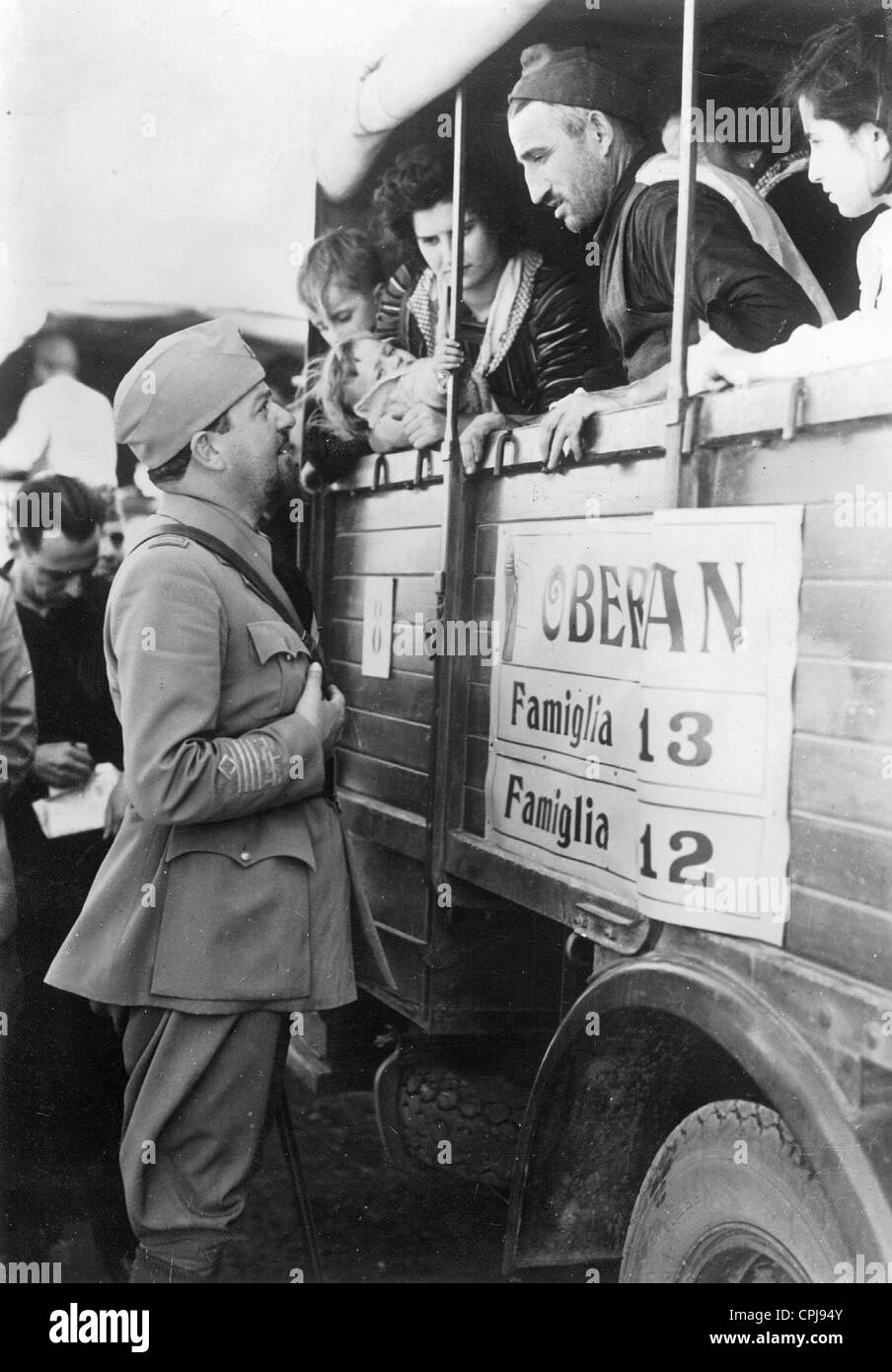 Italian settlers in Libya, 1939 Stock Photo - Alamy