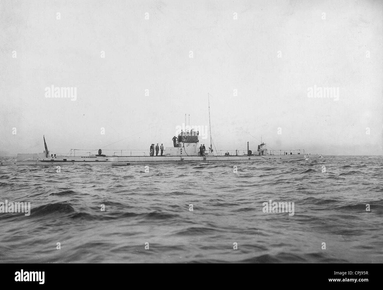 German submarine, 1914 Stock Photo - Alamy
