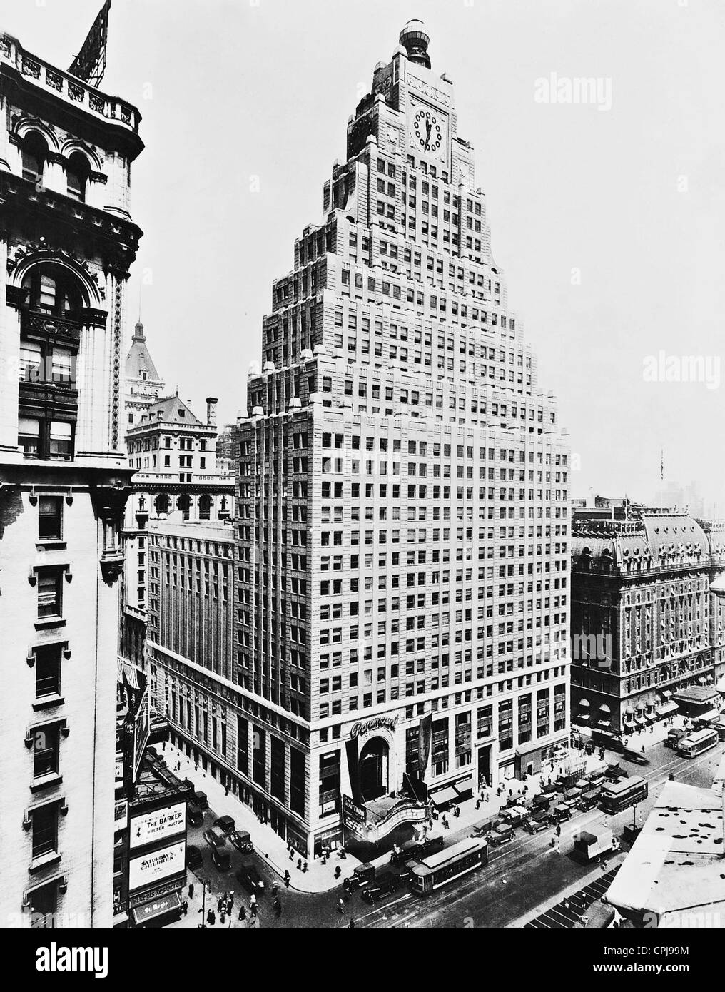Cityscape building on square Black and White Stock Photos & Images - Alamy