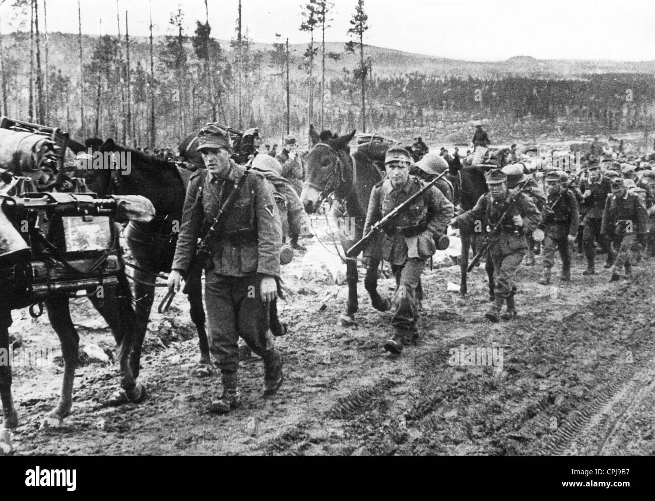 German mountain infantry march hi-res stock photography and images - Alamy