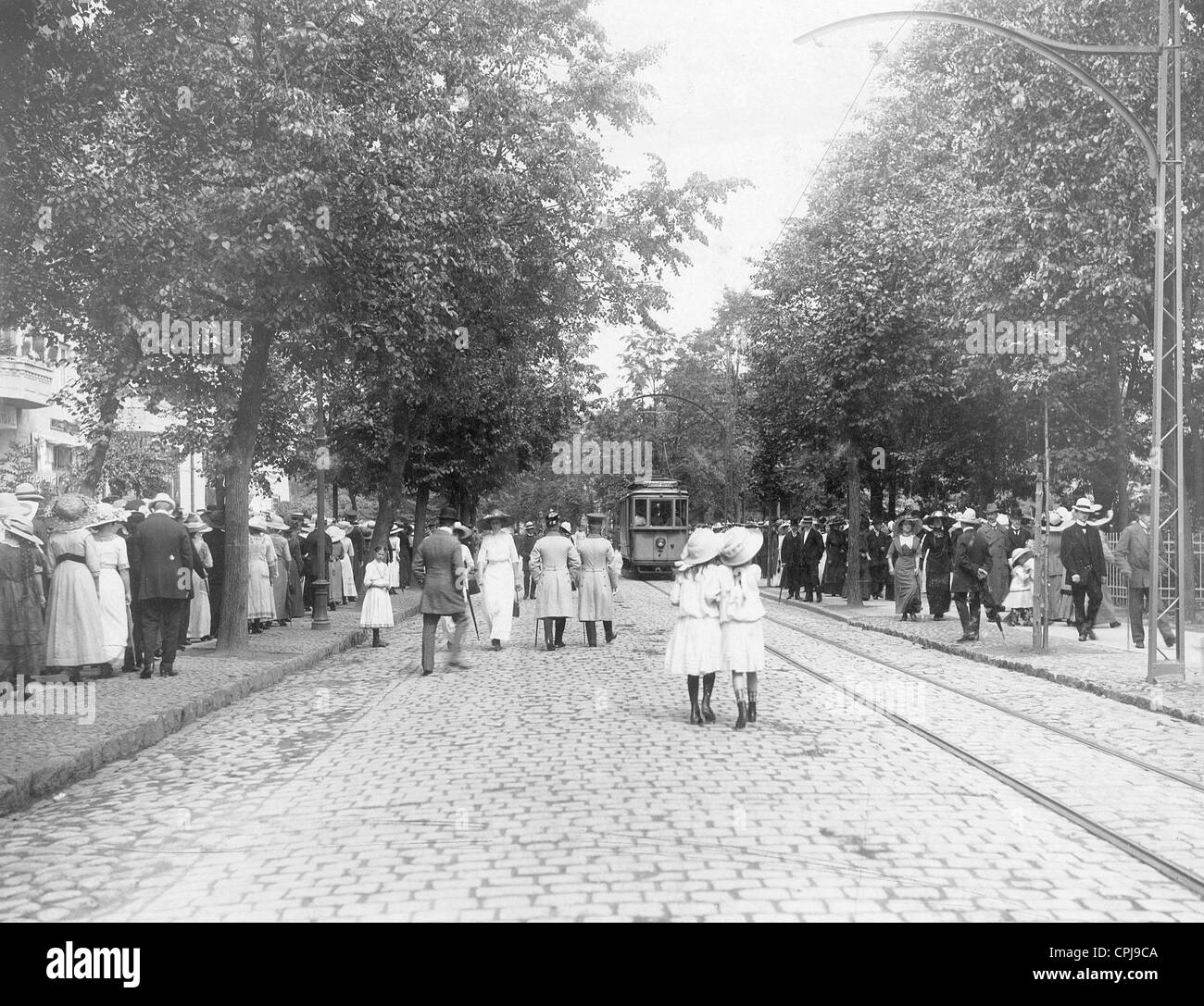 Pedestrians in Allenstein, 1912 Stock Photo - Alamy