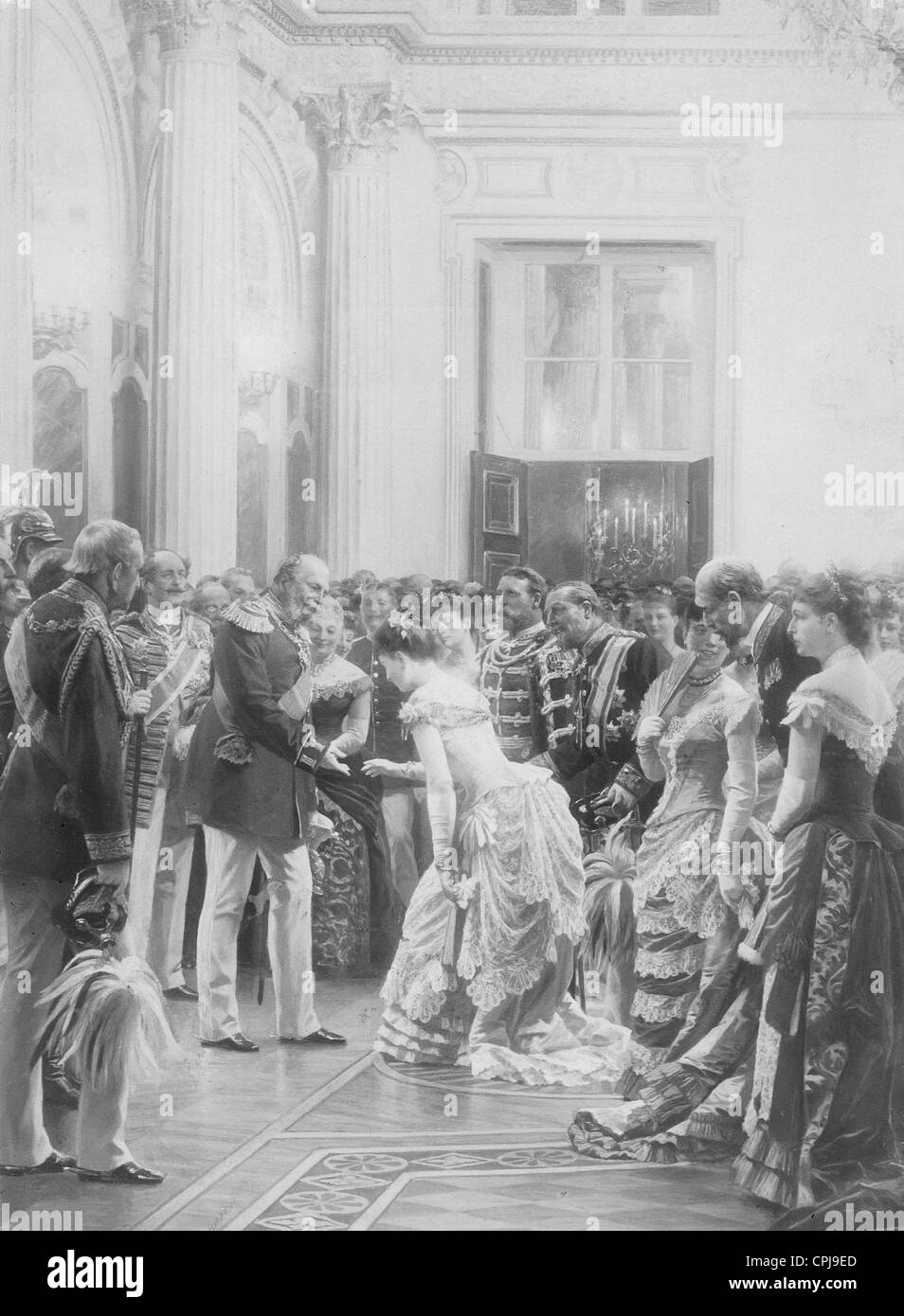 Royal court politics Black and White Stock Photos & Images - Alamy