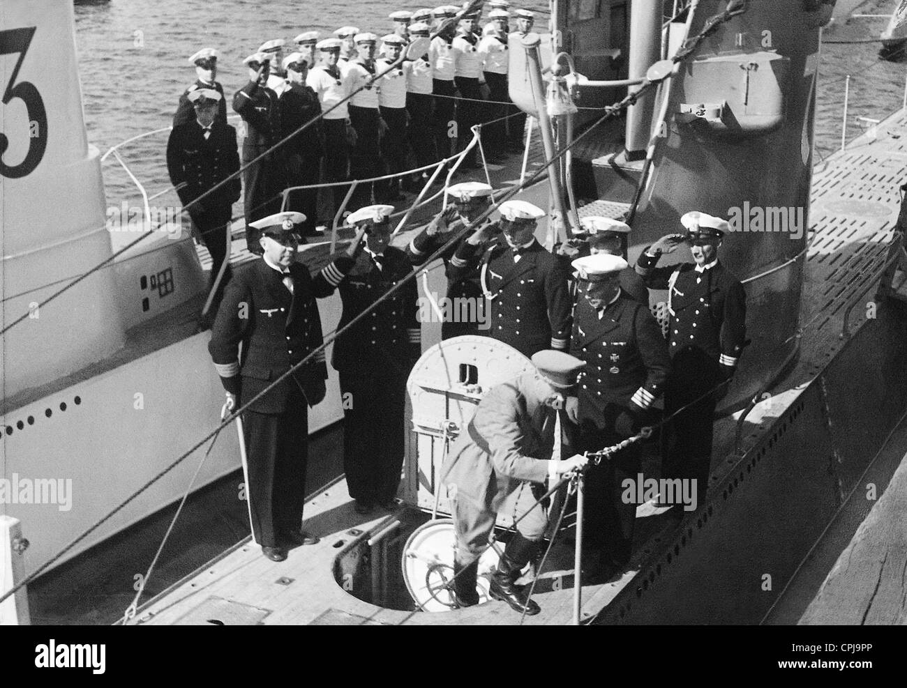 Adolf Hitler visits submarines, 1935 Stock Photo - Alamy