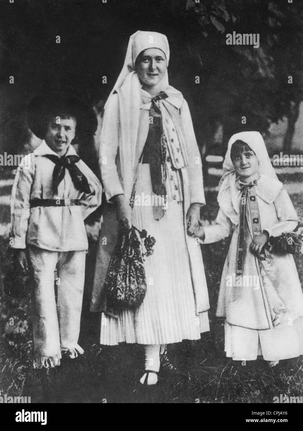 Woman in traditional Gottscheer costume Stock Photo - Alamy