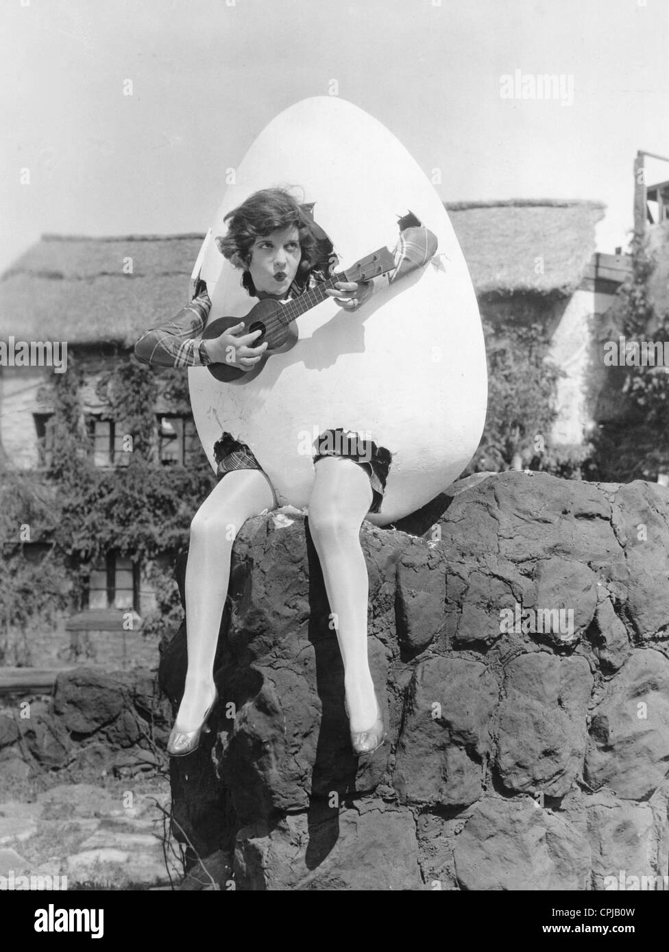 Woman in an Easter egg, 1927 Stock Photo - Alamy